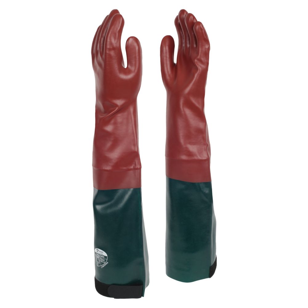 Long John PVC Coated Gauntlet with Integral PVC Sleeve | Polyco Healthline