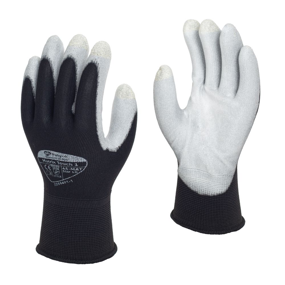 Matrix® Touch 1 PU Palm Coated Glove with Touch Sensitive Fingertips ...