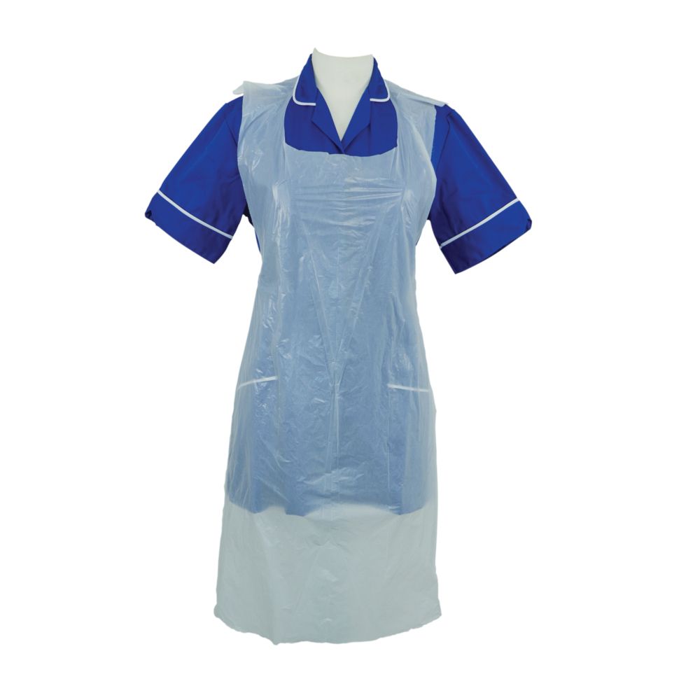 ALT/W Shield® White Heavy Duty Disposable Aprons in a Pack | Polyco ...