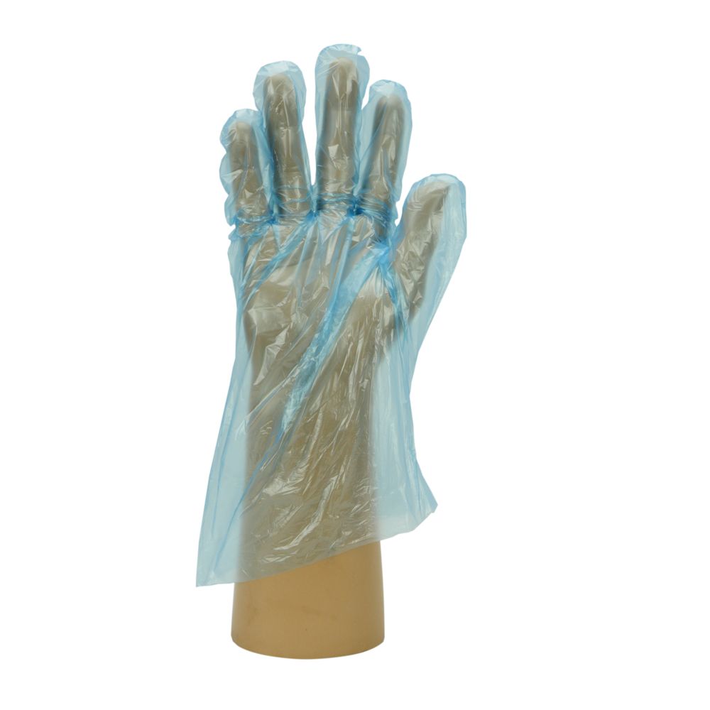 GD51 Shield® Blue Smooth Polythene Disposable Glove | Polyco Healthline