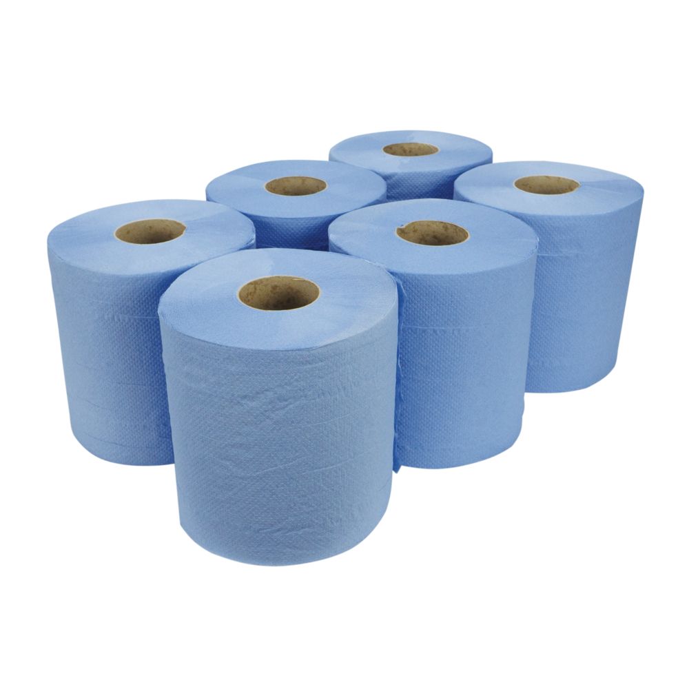 Fine Touch Blue 2ply Centre Feed Roll 175mm x 120m | Polyco Healthline