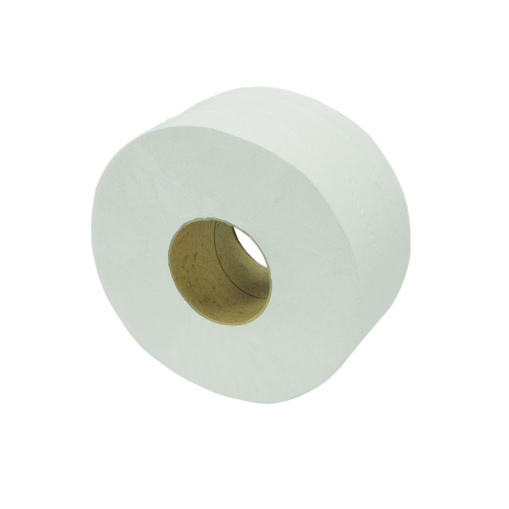 PJTP150 Fine Touch White 2ply Mini Jumbo Toilet Rolls (150m) | Polyco ...