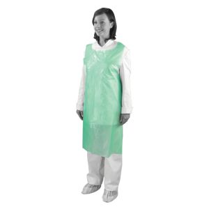 A7/G Shield® Green Heavy Duty Disposable Aprons in a Pack | Polyco ...