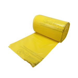 Yellow Heavy Duty Clinical Waste Sacks on a Roll (20L 5kg) | Polyco ...