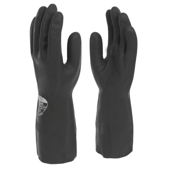 Shield® Industrial Black Rubber Glove | Polyco Healthline
